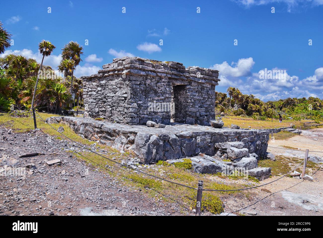 Tulum ancient Mayan port city on the Caribbean coast in Mexico Yucatán ...