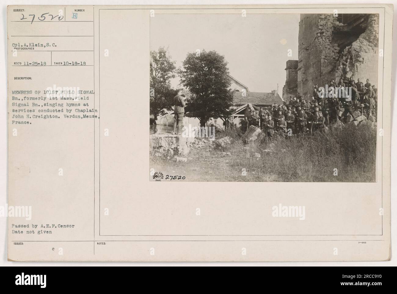 1st mass field signal bn hi-res stock photography and images - Alamy