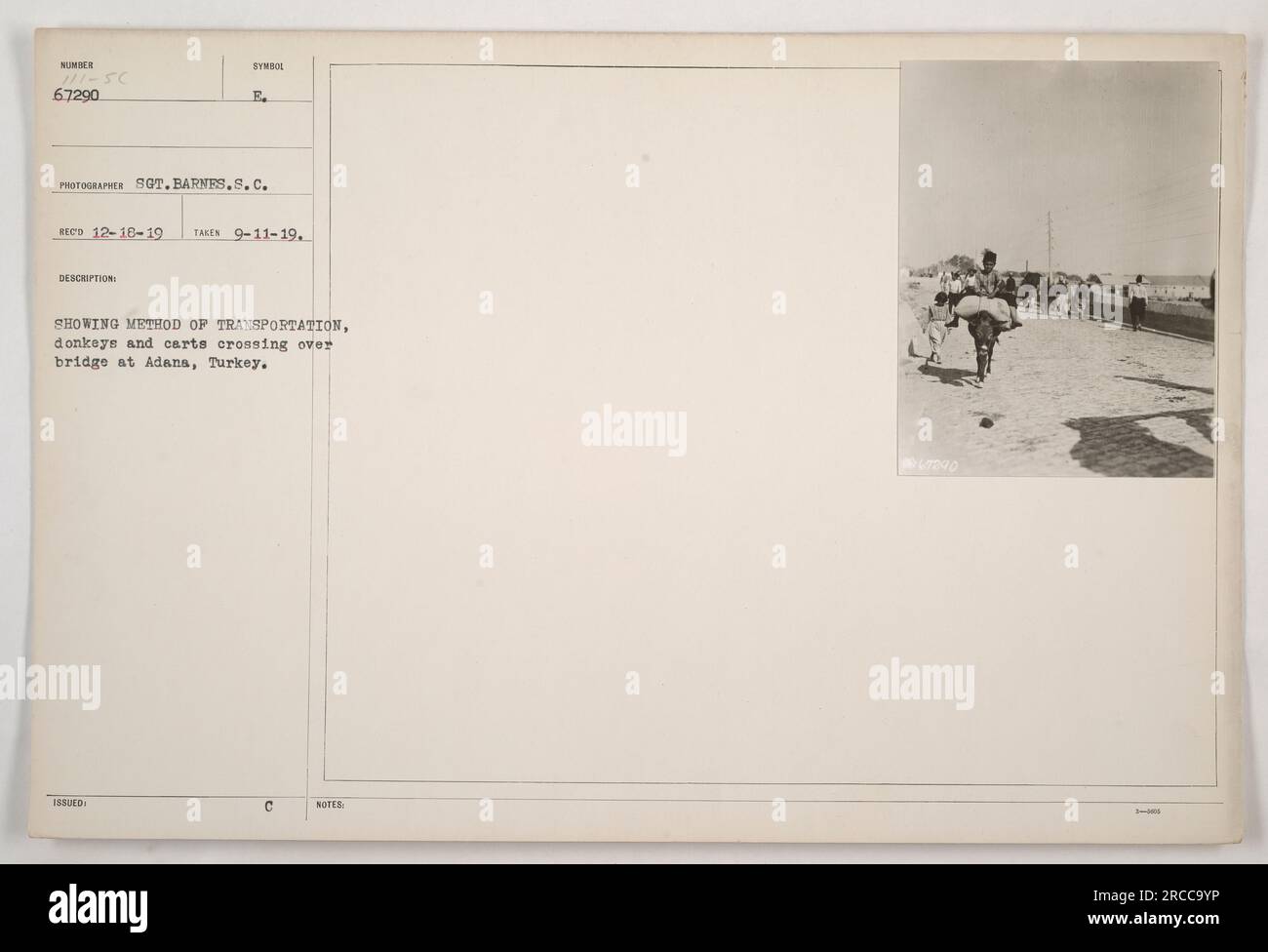 Donkeys and carts are seen crossing over a bridge in Adana, Turkey. The ...