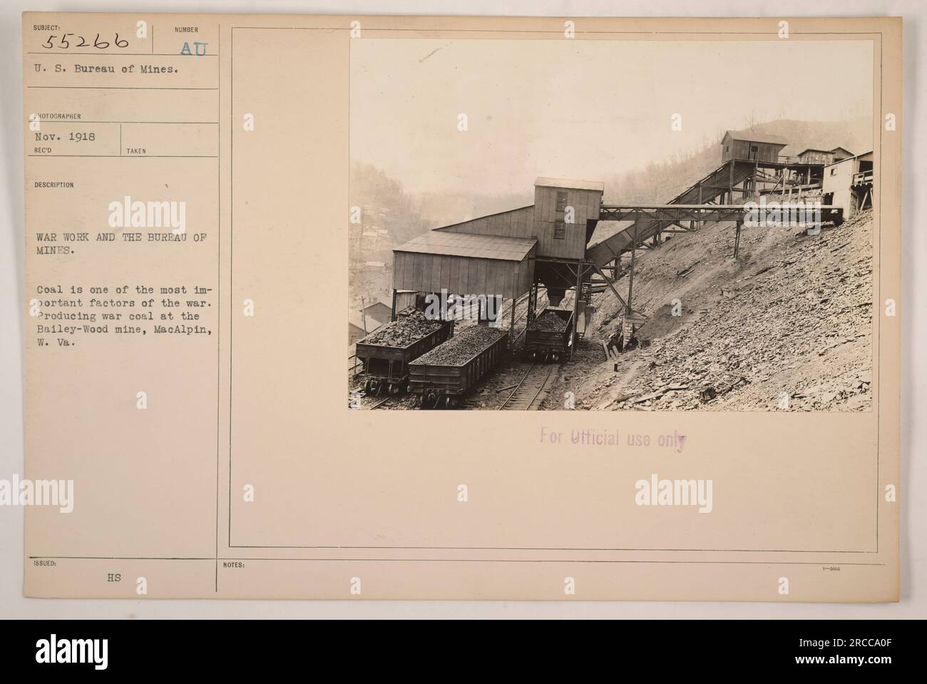 Coal production and the Bureau of Mines were crucial to the war effort ...