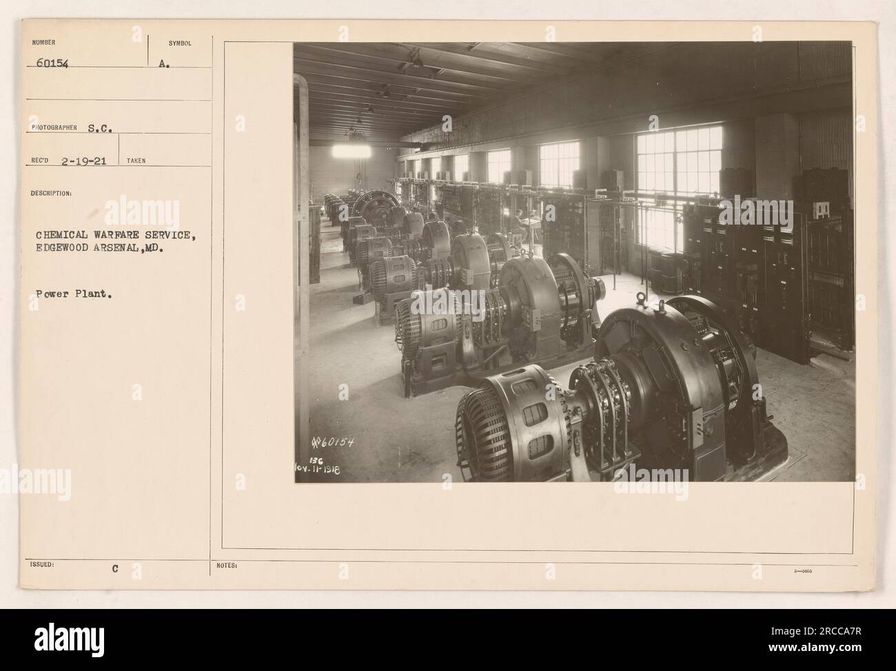 Power Plant at Edgewood Arsenal used by the Chemical Warfare Service ...