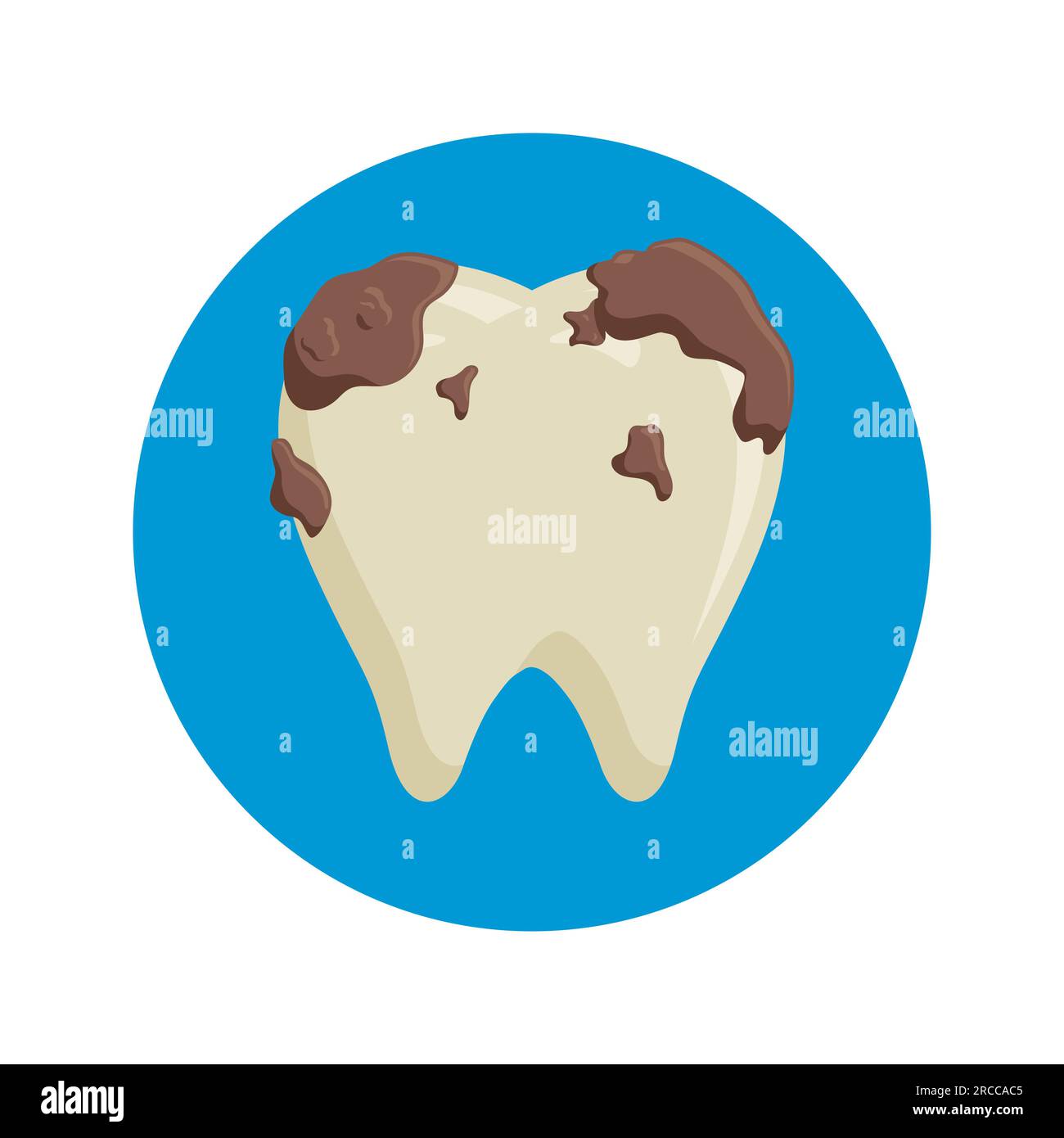 Dirty tooth vector illustration. Toothache icon sign symbol Stock ...