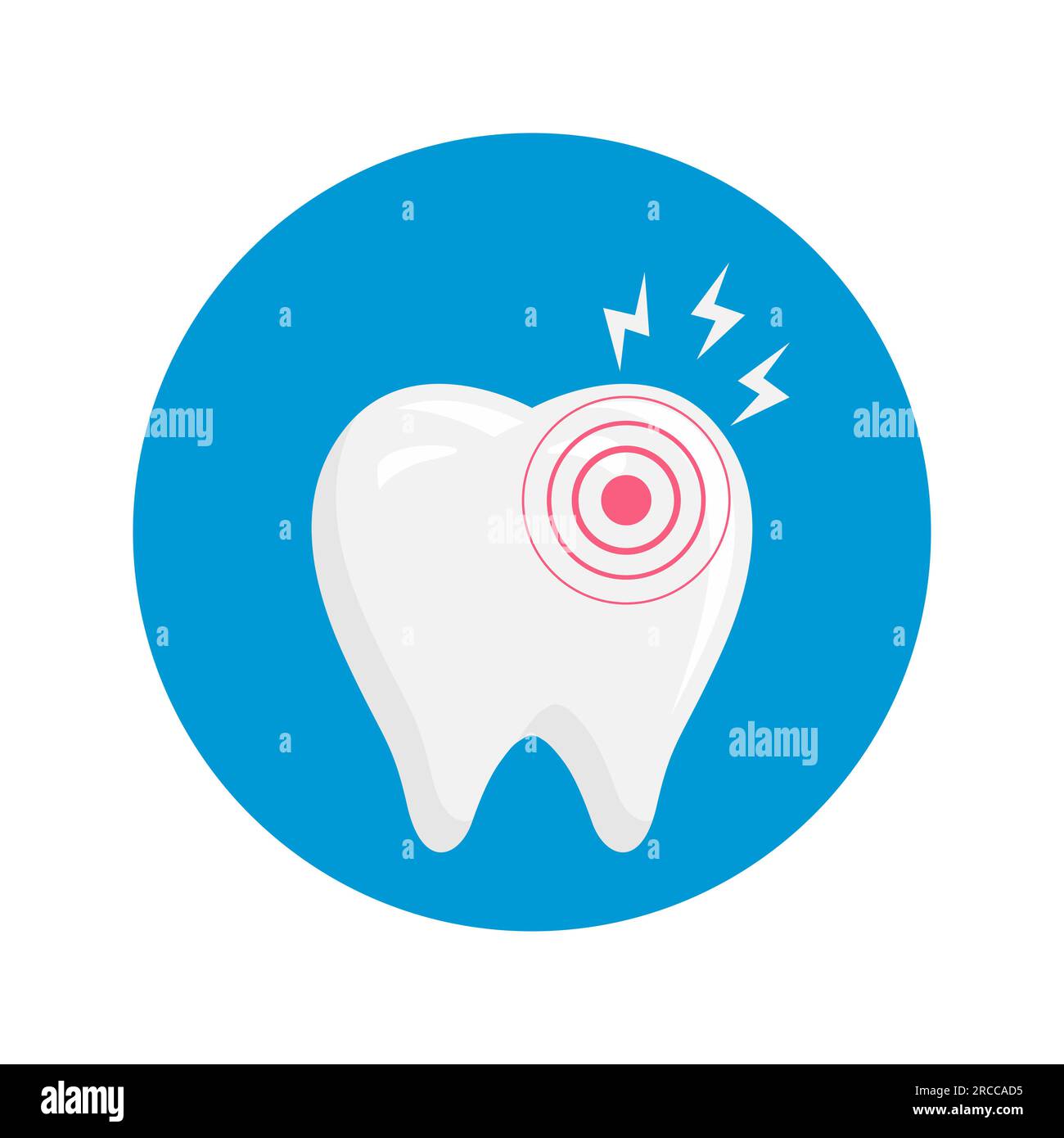 toothache illustration design. tooth treatment icon sign symbol Stock ...