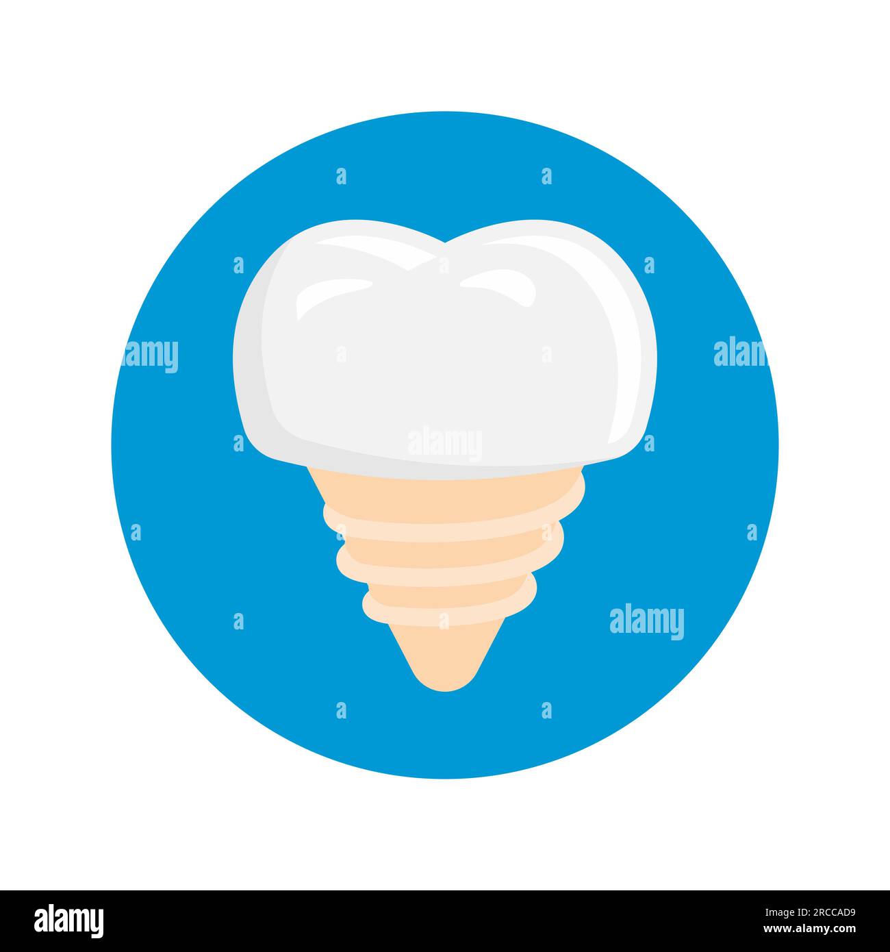 Dental implant vector illustration. Tooth care icon sign symbol Stock ...