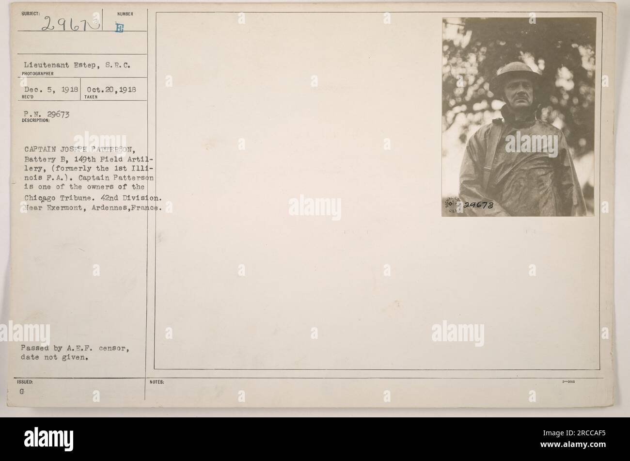 Captain joseph patterson hi-res stock photography and images - Alamy