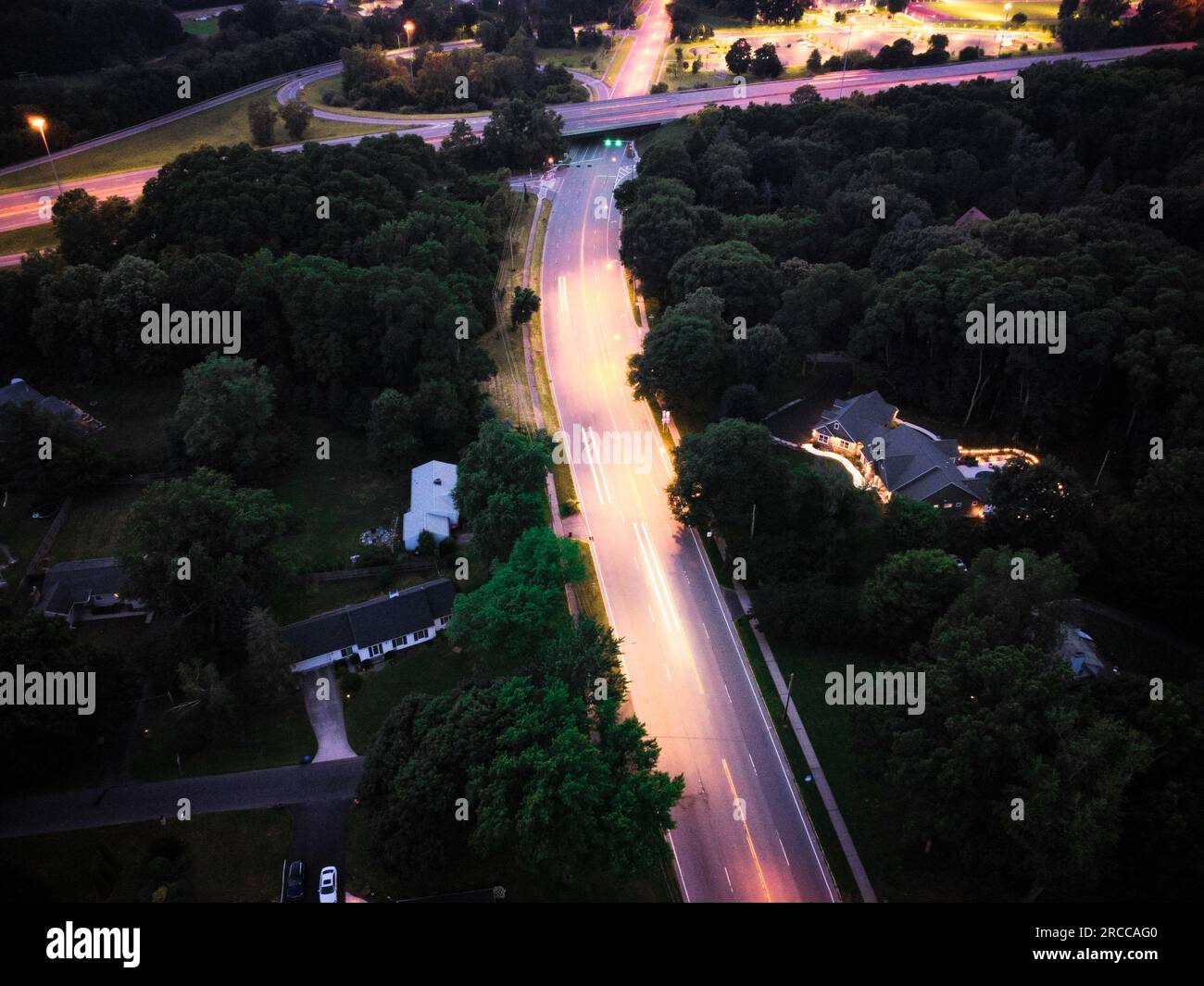 Overhead view busy highway cars hi-res stock photography and images - Alamy