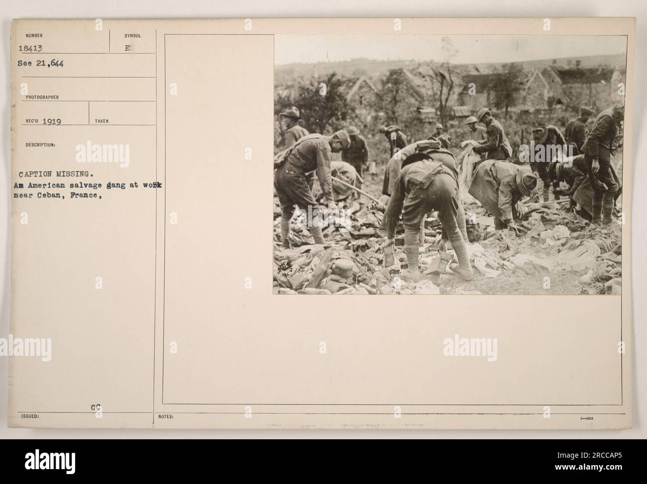 World war one salvage crew hi-res stock photography and images - Alamy