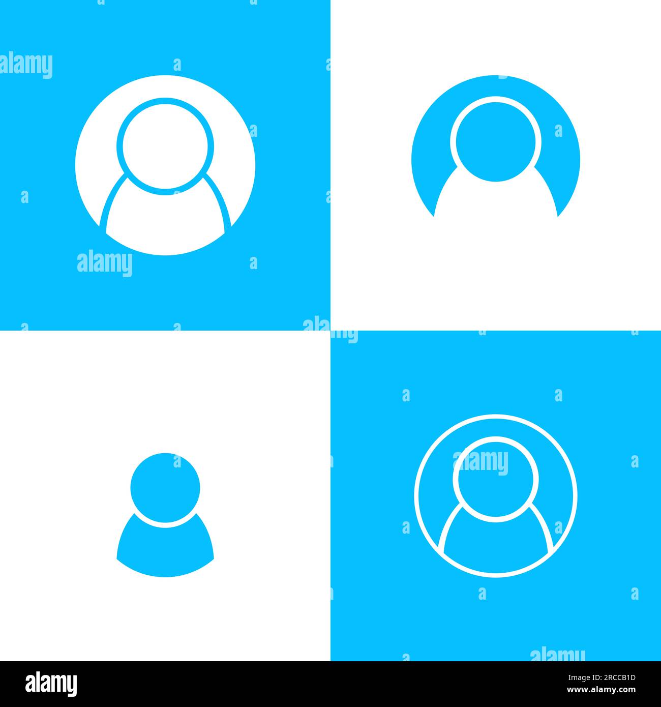 User profile icon in trendy flat design Stock Photo - Alamy