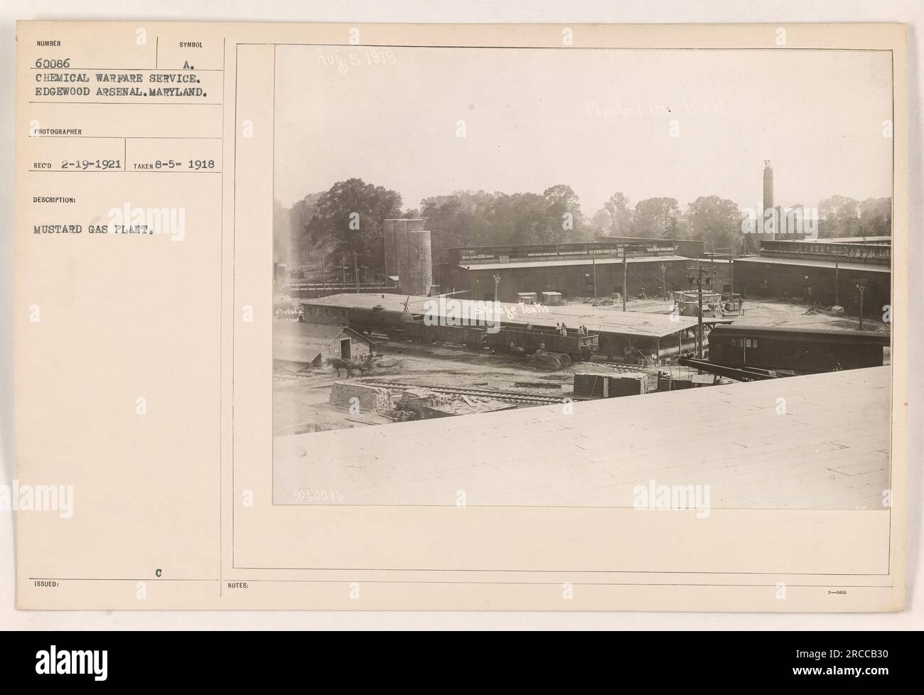 Men working in the Mustard Gas Plant at Edgewood Arsenal in Maryland ...