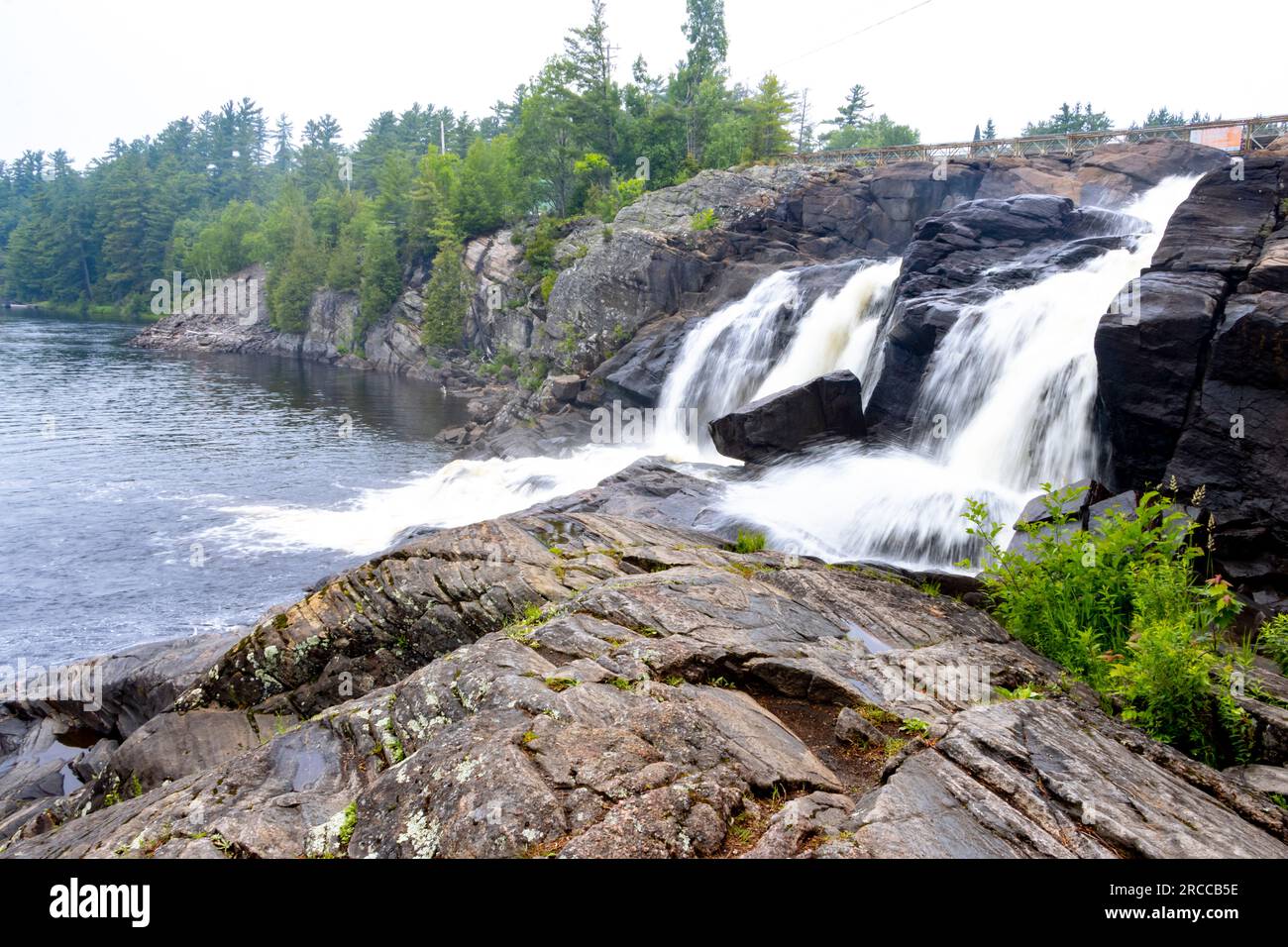 High Falls Waterfall, Bracebridge Ontario Stock Photo - Alamy