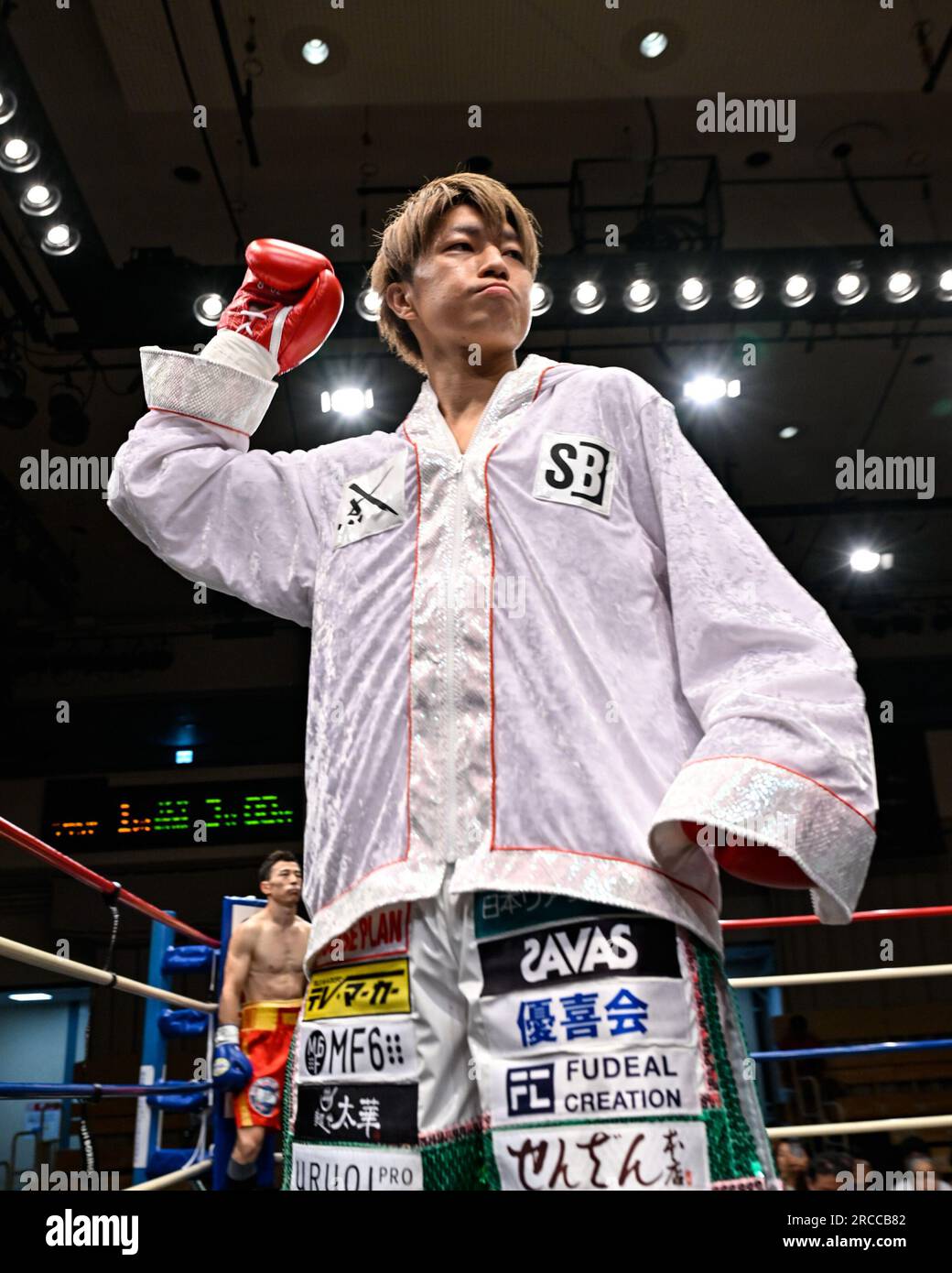 Tokyo, Japan. 11th July, 2023. Japan's Taku Kuwahara before the OPBF ...