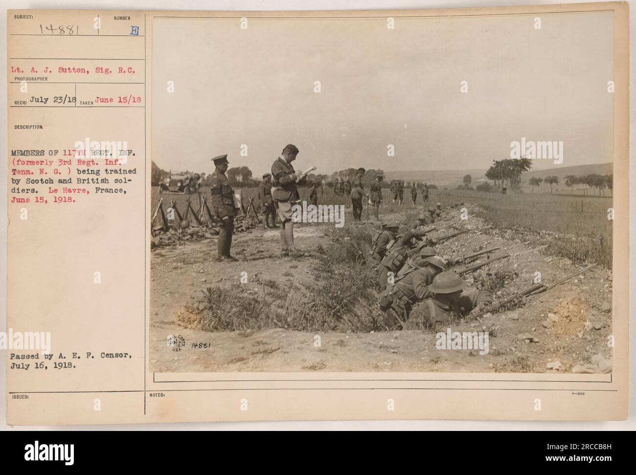 117th infantry hi-res stock photography and images - Alamy