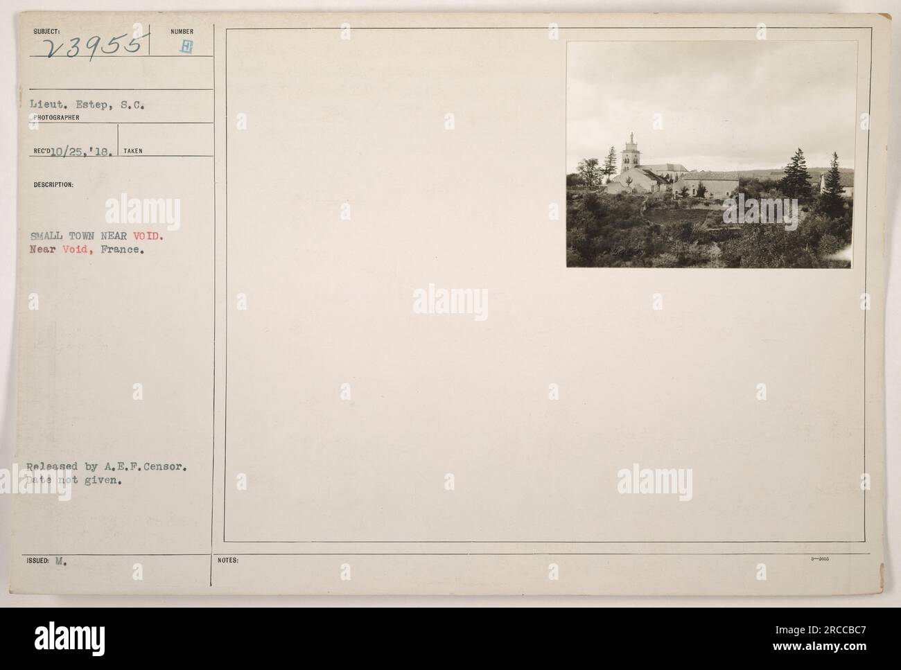 Lieutenant Estep, a member of the Signal Corps, is pictured in a small ...