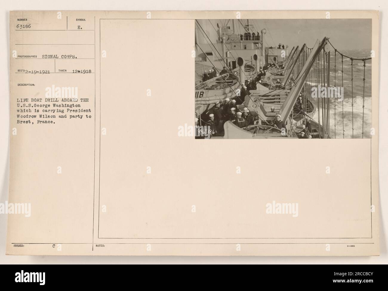 President wilson aboard ship hi-res stock photography and images - Alamy