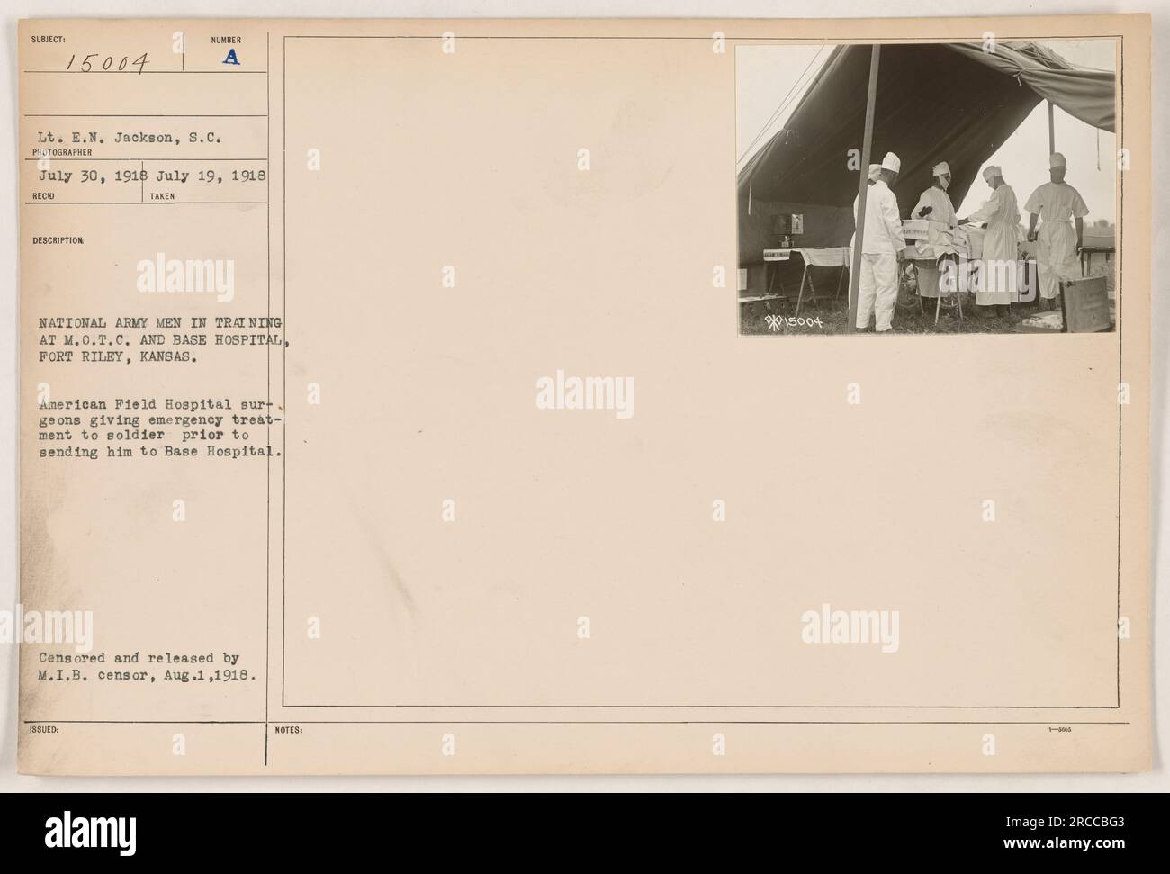 American field hospital surgeons hi-res stock photography and images ...