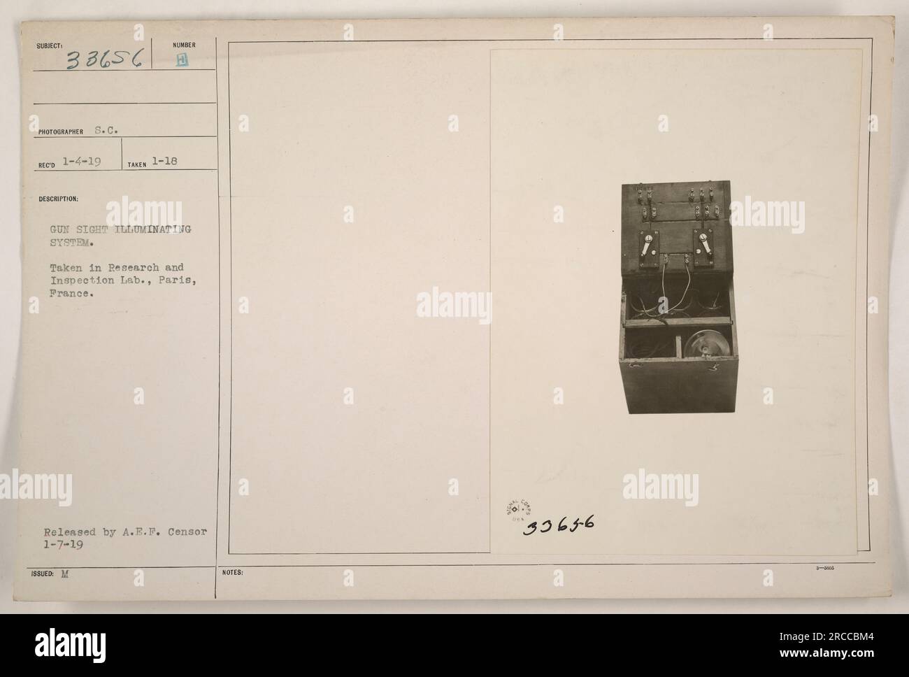 Image showing a gun sight illuminating system being developed and ...