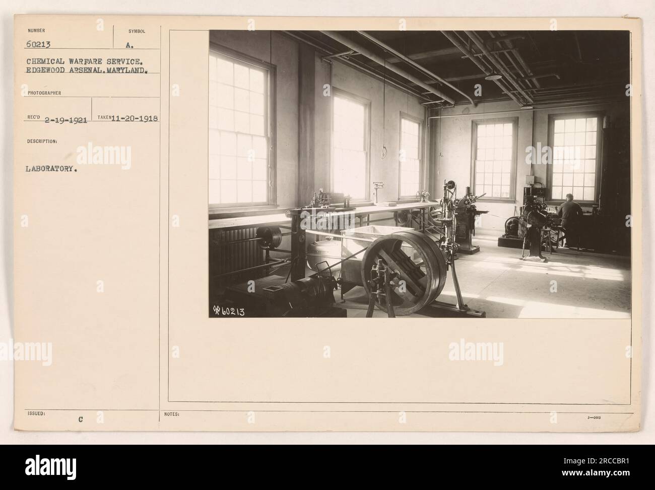 A laboratory at Edgewood Arsenal, Maryland, photographed on November 20 ...
