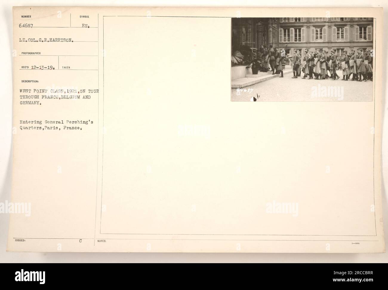 Lt col c f harrison hi-res stock photography and images - Alamy