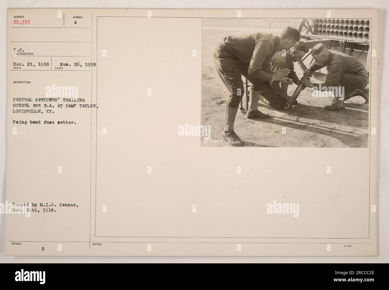 Hand fuse setter hi-res stock photography and images - Alamy