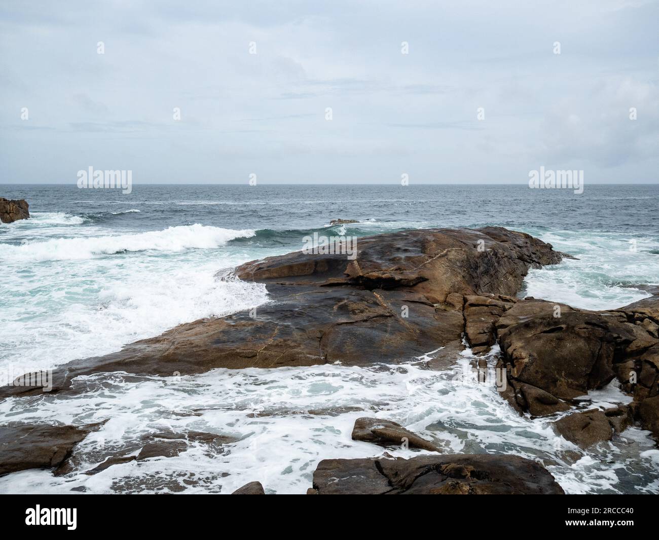 A view of a very brave sea. The Coastal Route of the Portuguese Camino ...