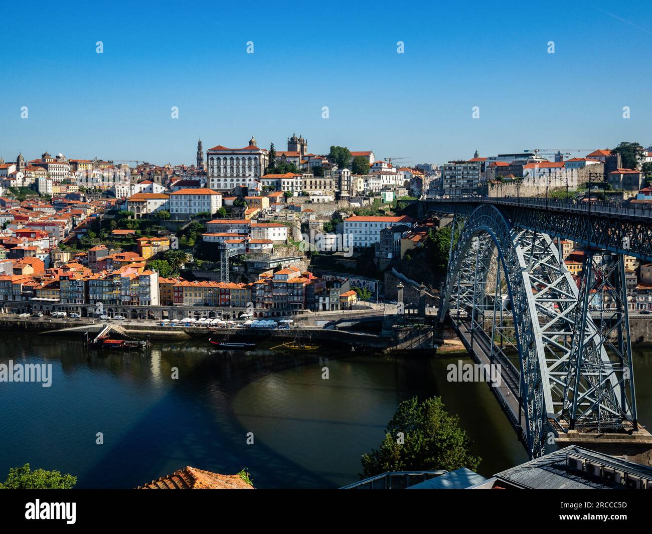 A view of the city from a bridge crossed by pilgrims. The Coastal Route ...
