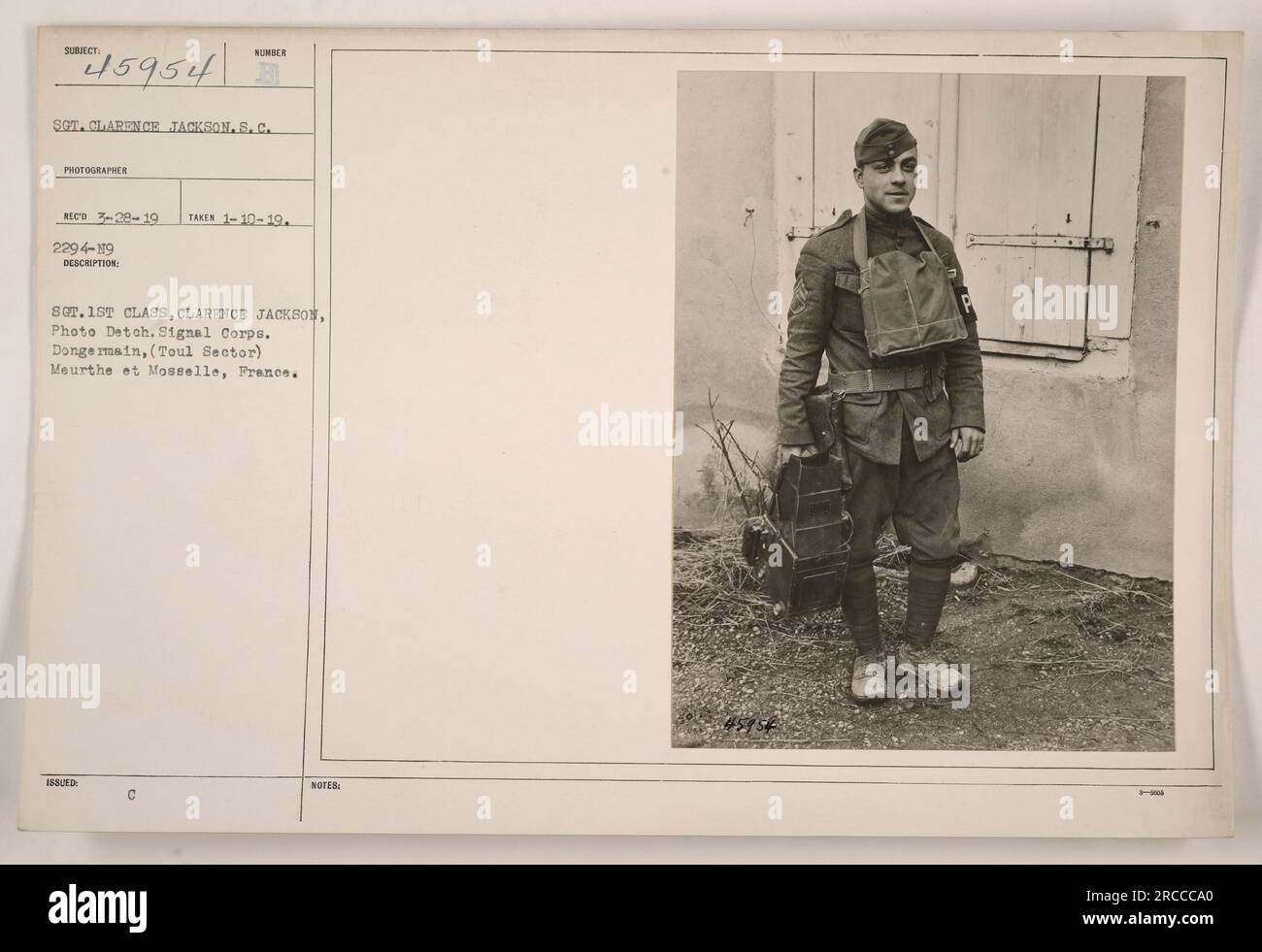 Sgt clarence jackson hi-res stock photography and images - Alamy