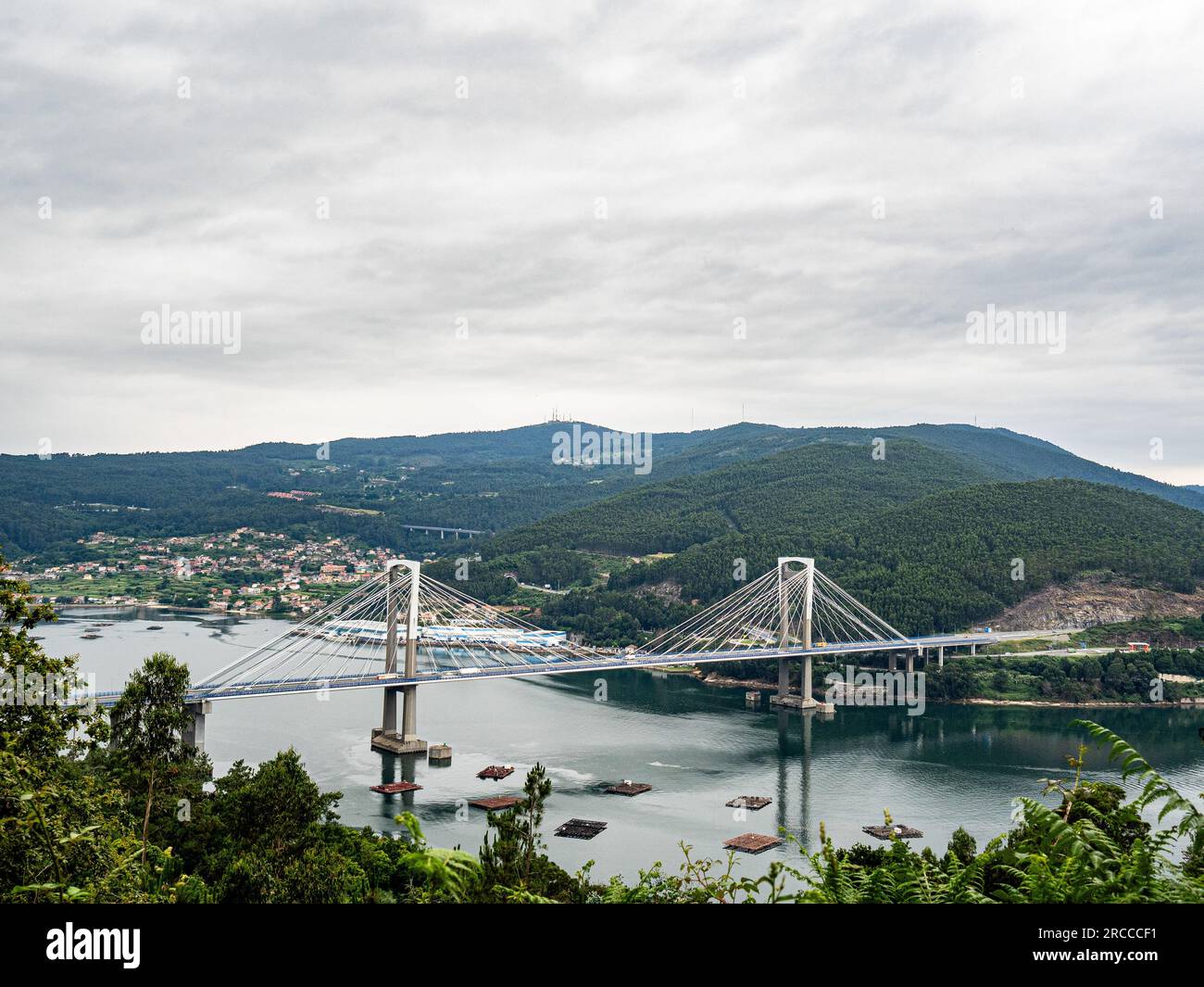 A view of the bridge 'Ponte de Rande'. The Coastal Route of the ...