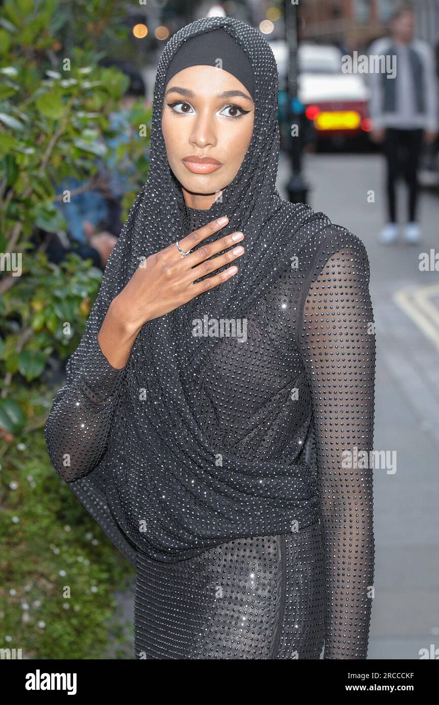 London, UK. 13th July, 2023. Ikram Abdi-Omar, model. Models ...