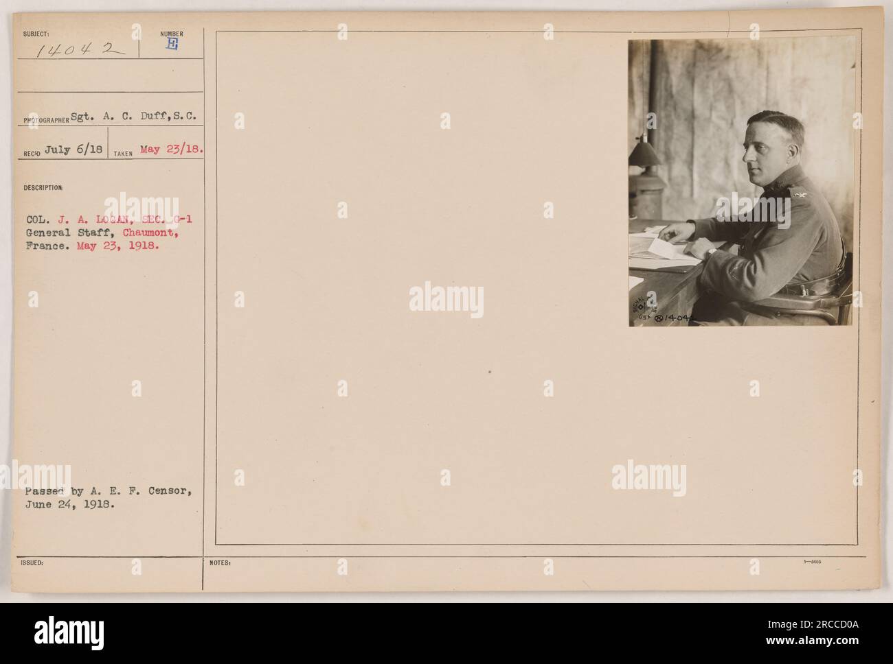 Colonel logan hi-res stock photography and images - Alamy