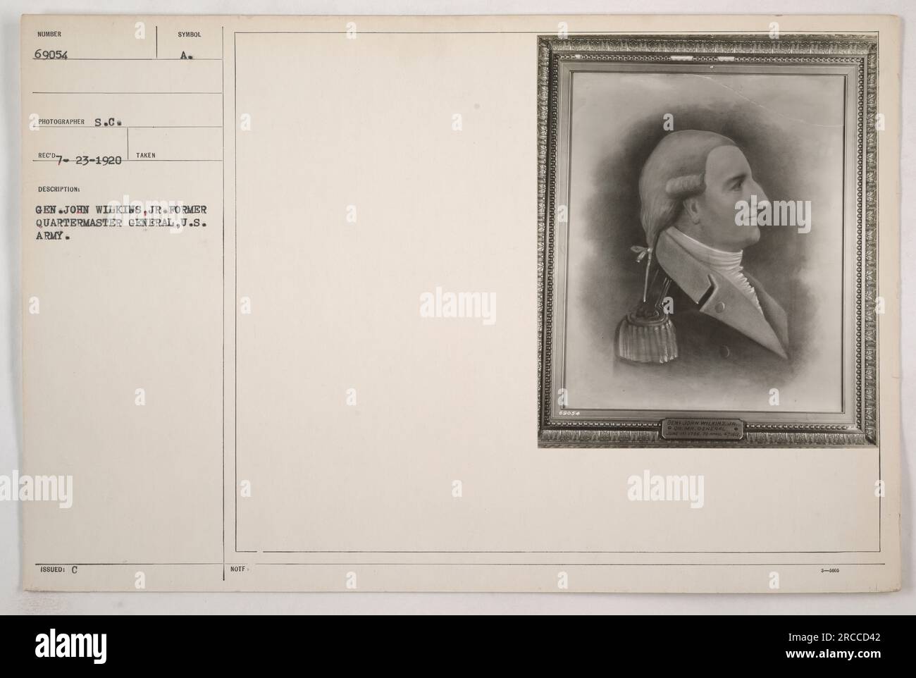 General John Wilkins, Jr., former Quartermaster General of the U.S ...