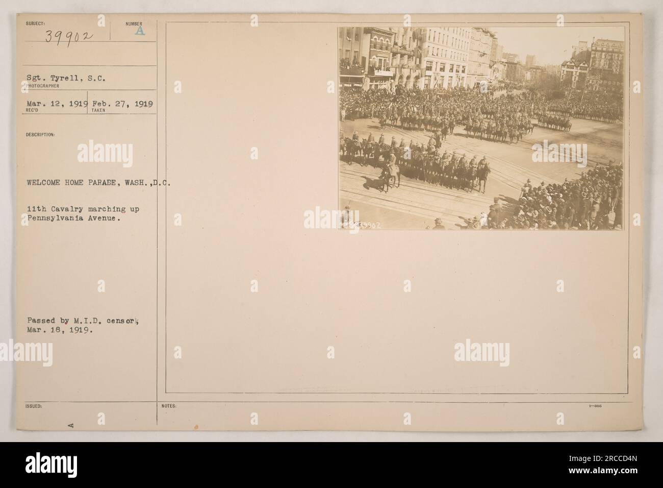 Soldiers from the 11th cavalry marching in a welcome home parade in ...