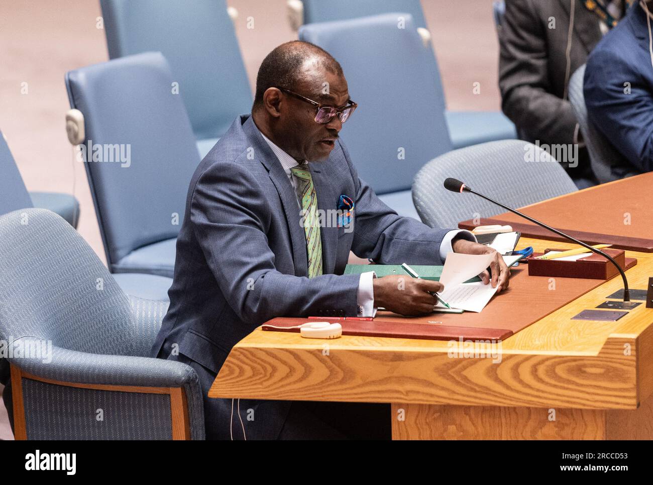 Ambassador Al-Harith Idriss Al-Harith Mohamed of Sudan speaks at ...