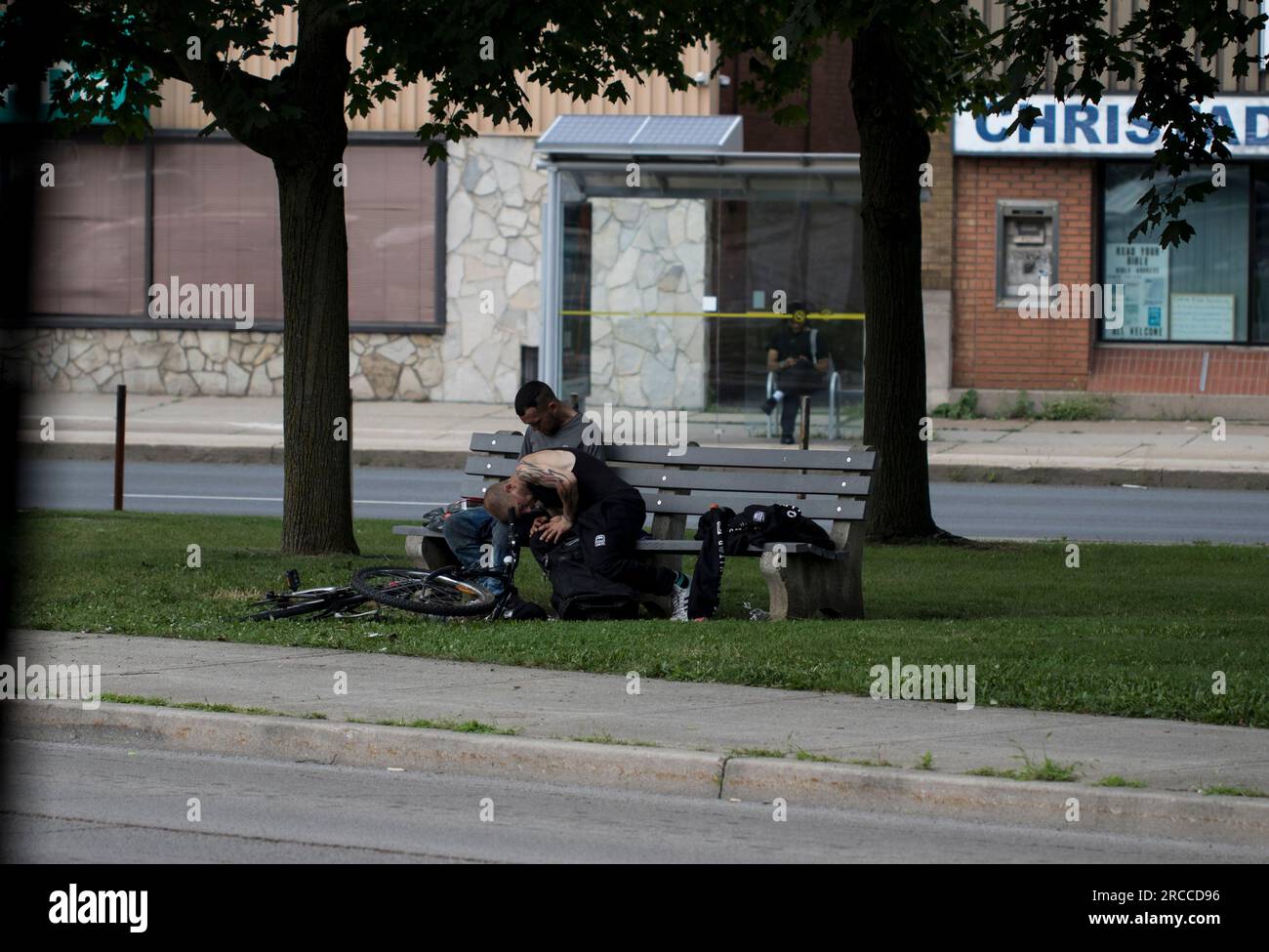 Fentanyl addiction drug abuse in public streets. High on fentanyl on ...