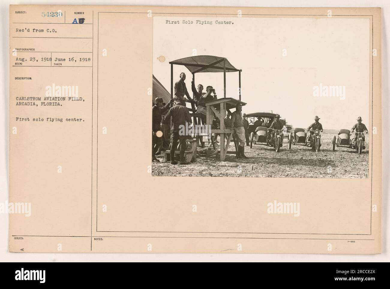 Image of Carlstrom Aviation Field, located in Arcadia, Florida during ...