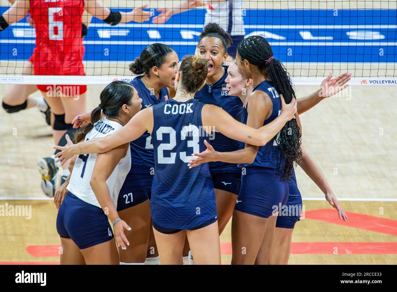 Arlington, Texas, USA. 12th July, 2023. Volleyball Nations League teams ...