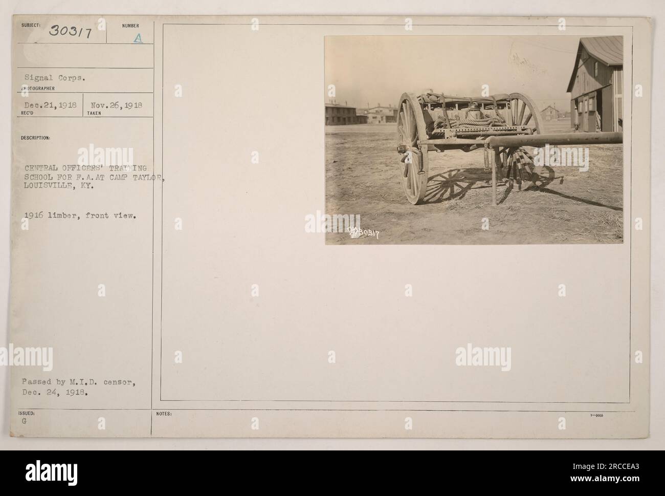 Soldiers undergoing training at Camp Taylor in Louisville, Kentucky in ...