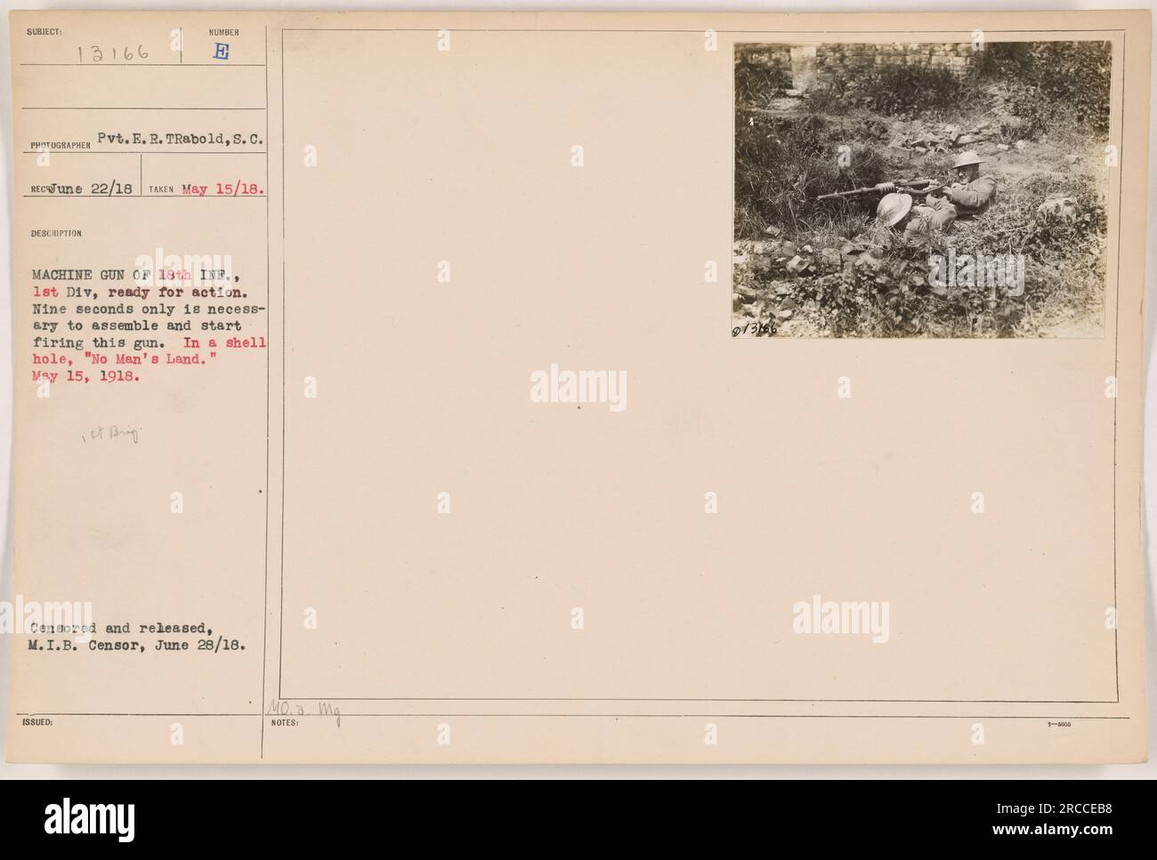 This image shows soldiers from the 18th Infantry, 1st Division ...