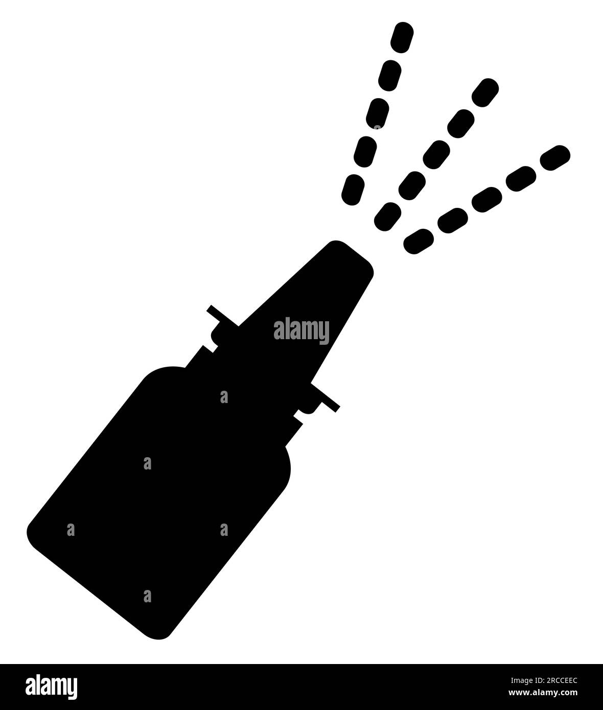Nasal sprays icon. Water spray bottle sign. flat style Stock Photo - Alamy