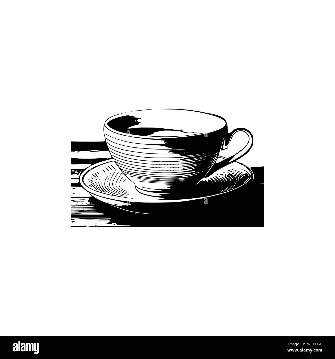 Teacup cup saucer Stock Vector Images - Alamy