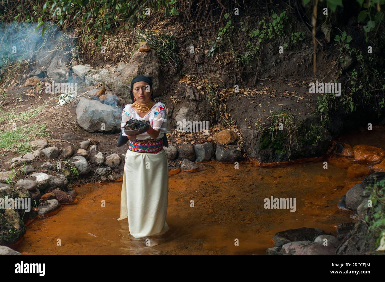 Ecuador shaman ritual water hi-res stock photography and images - Alamy