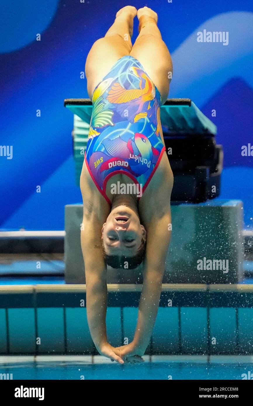 Emilia Nilsson Garip of Sweden competes in the 1m Springboard Women at ...