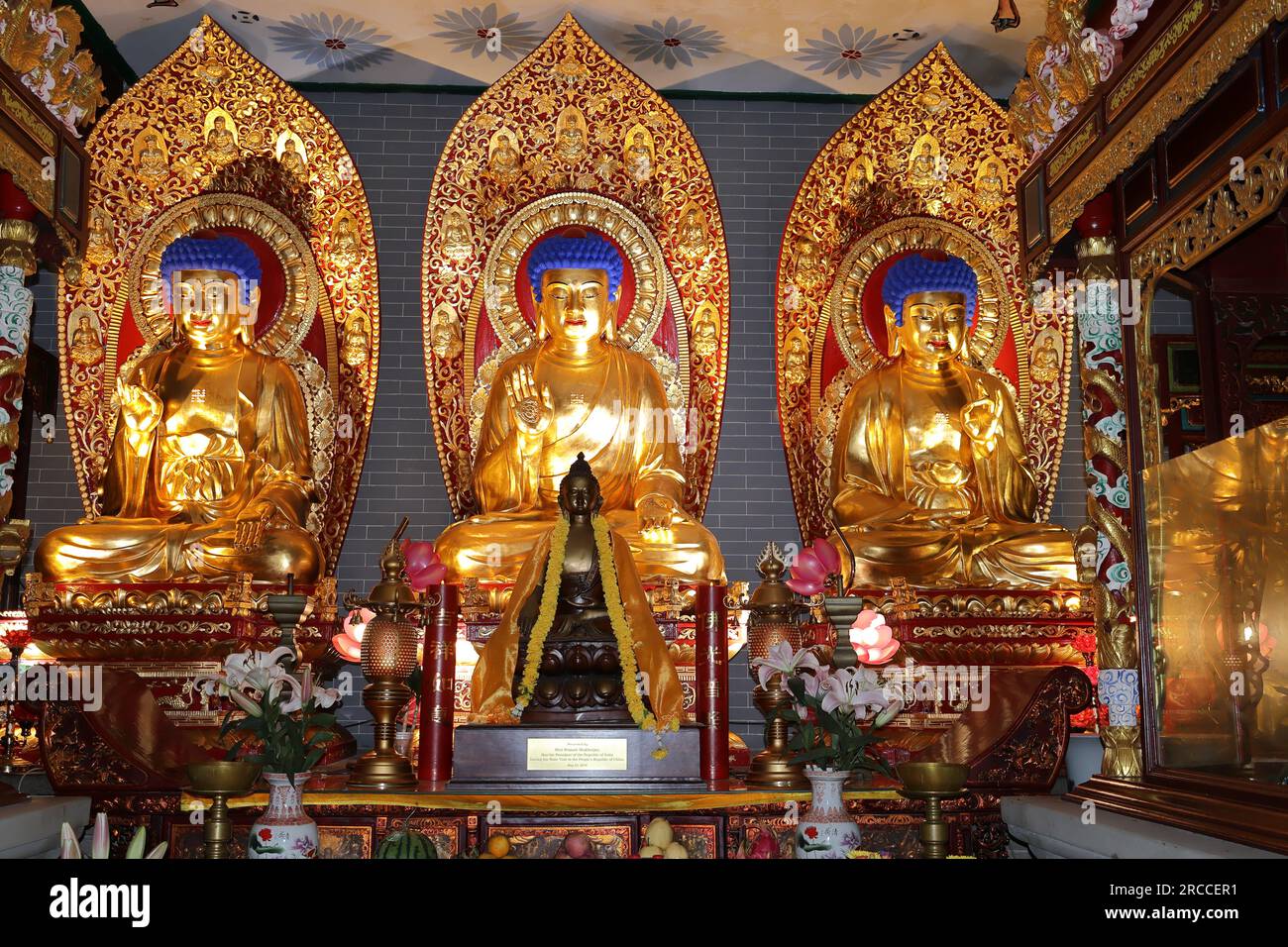 Idols in a Temple of Guangzhou, China Stock Photo - Alamy