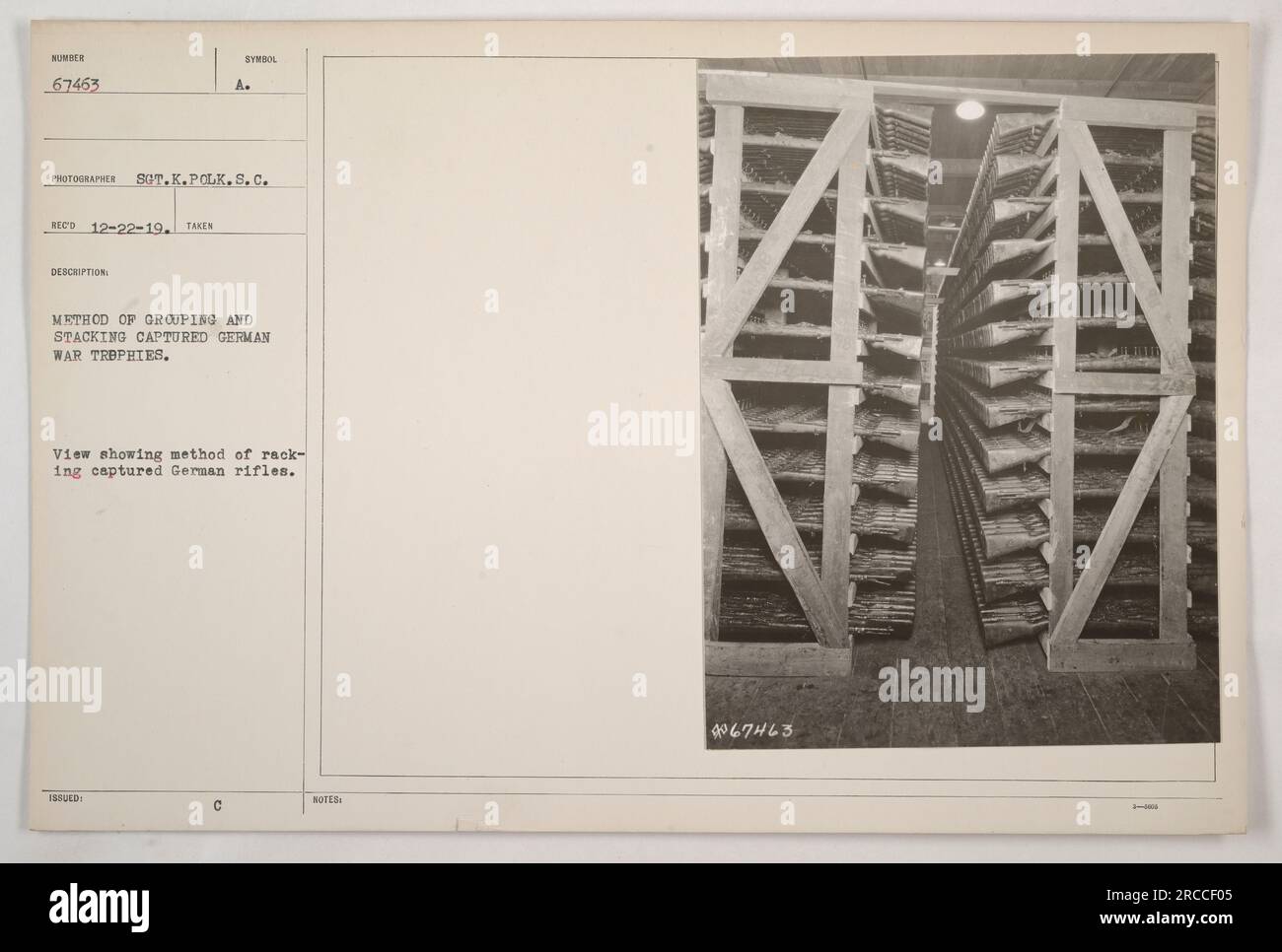 Racking captured german rifles hi-res stock photography and images - Alamy