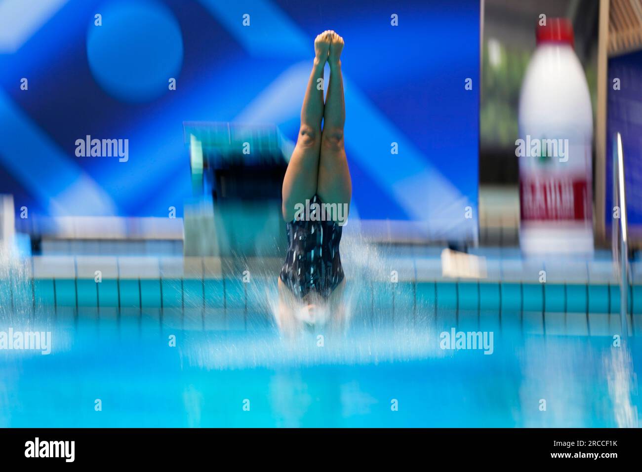 Daniela Zapata Correa of Colombia competes in the 1m Springboard Women ...
