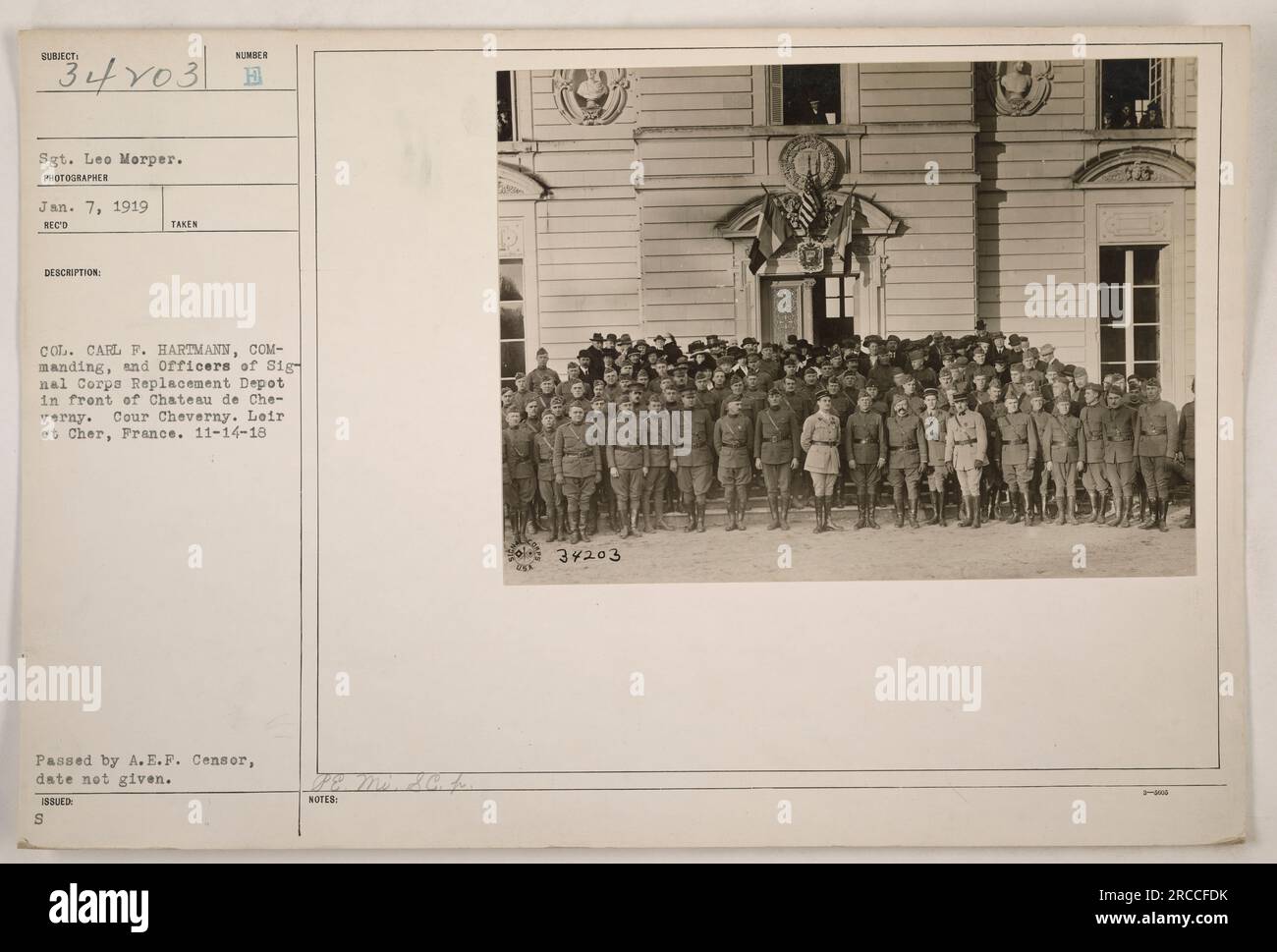 Colonel carl f hartmann hi-res stock photography and images - Alamy