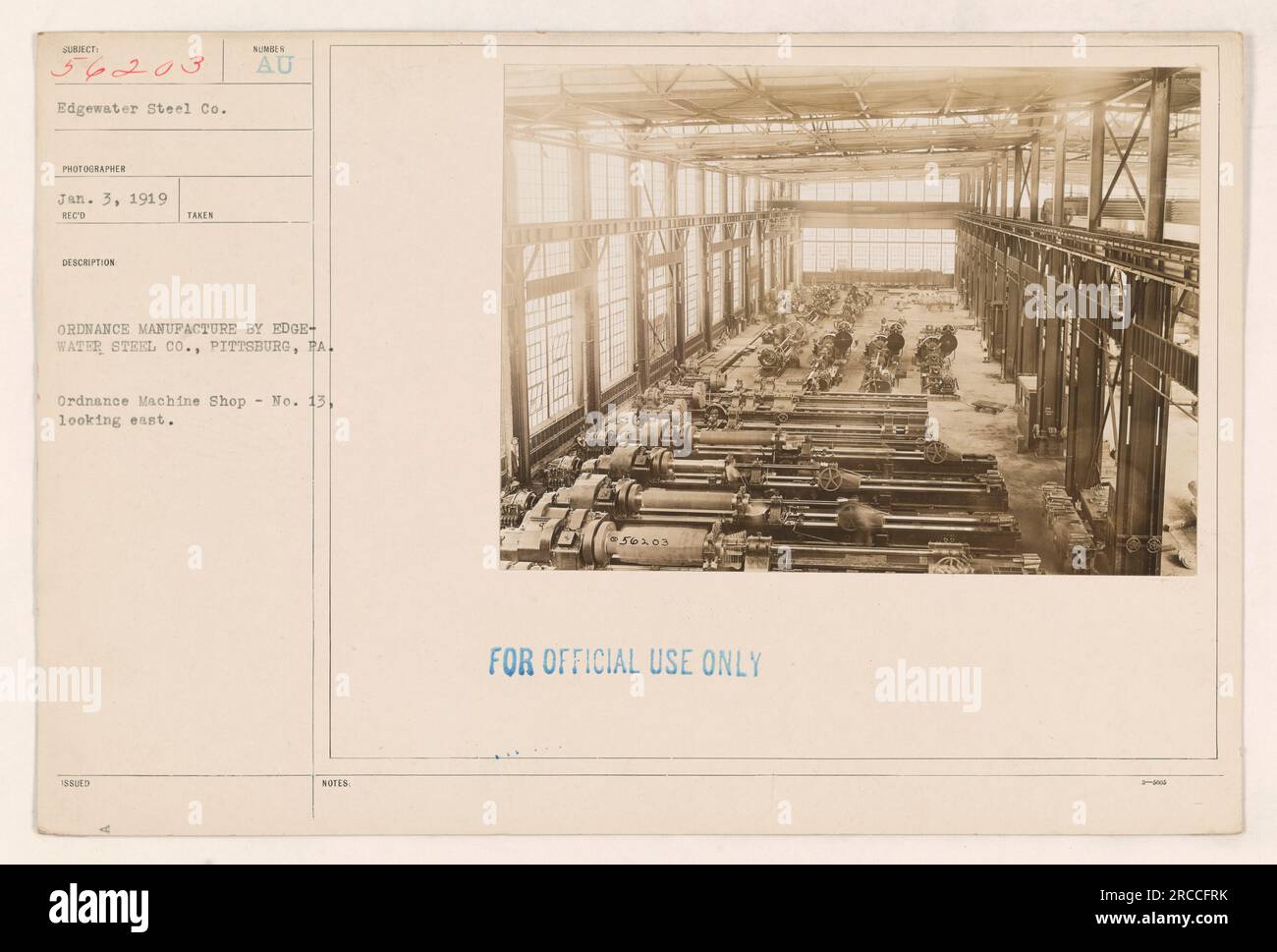 "Ordnance Machine Shop - No. 13 at Edgewater Steel Co. in Pittsburgh ...
