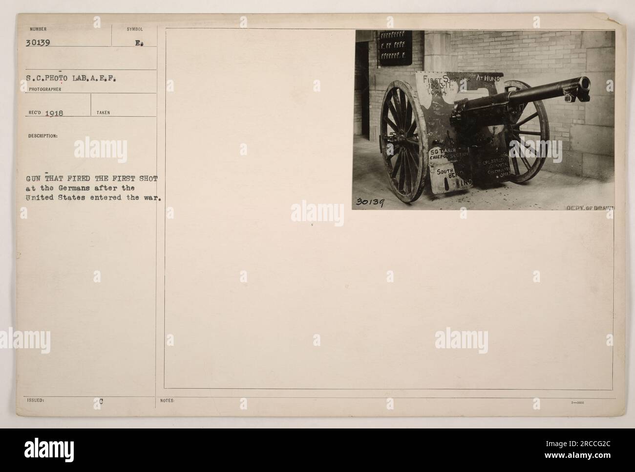 A soldier is seen holding the gun that fired the first shot at the ...