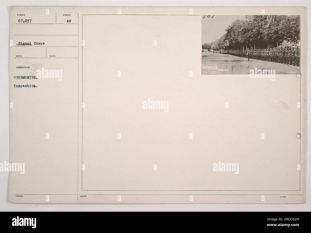 Members of the American Military conducting a ceremonial inspection of ...