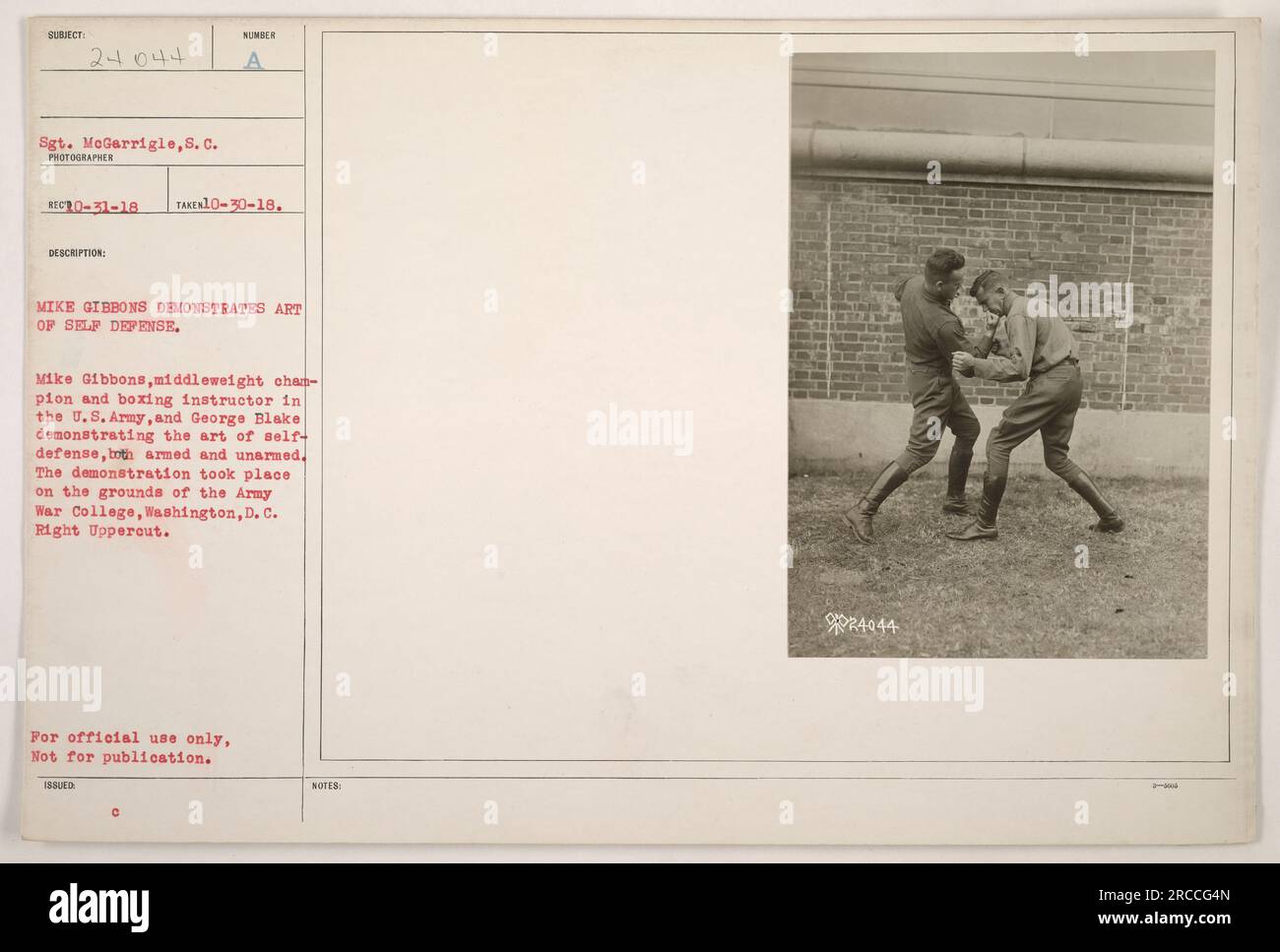 Sgt. MeGarrigle demonstrates self-defense techniques along with Mike ...