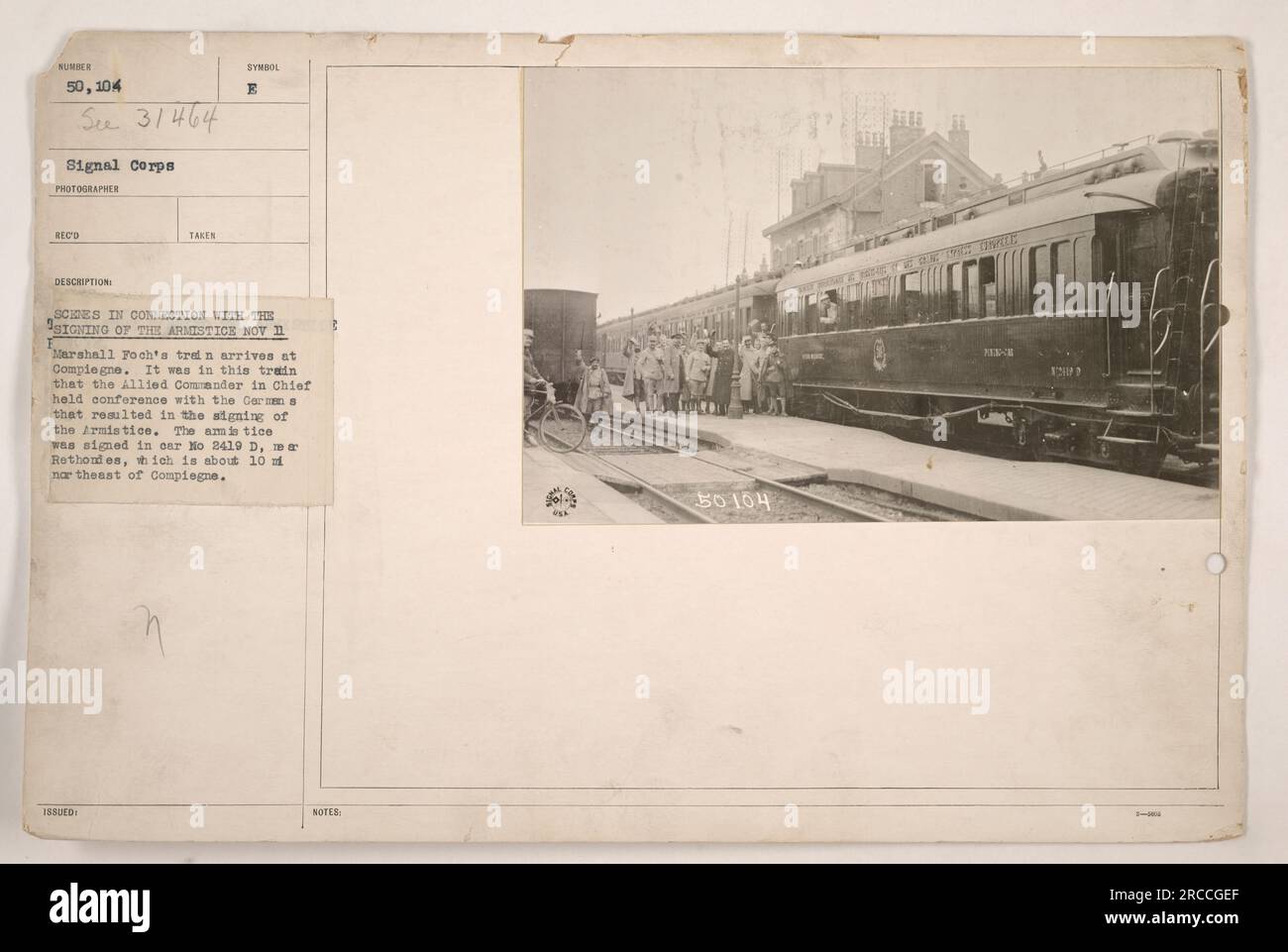 Armistice signing details hi-res stock photography and images - Alamy